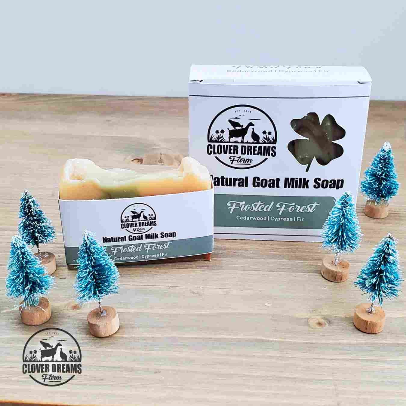 Escape into Nature with Frosted Forest Goat Milk Soap